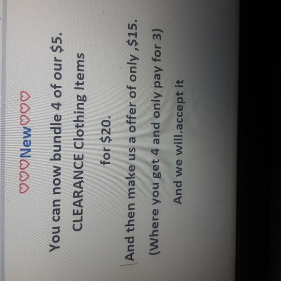 All | Tops | New Bundle 4 Of Our 5 Clothing Clearance Items Pay For ...